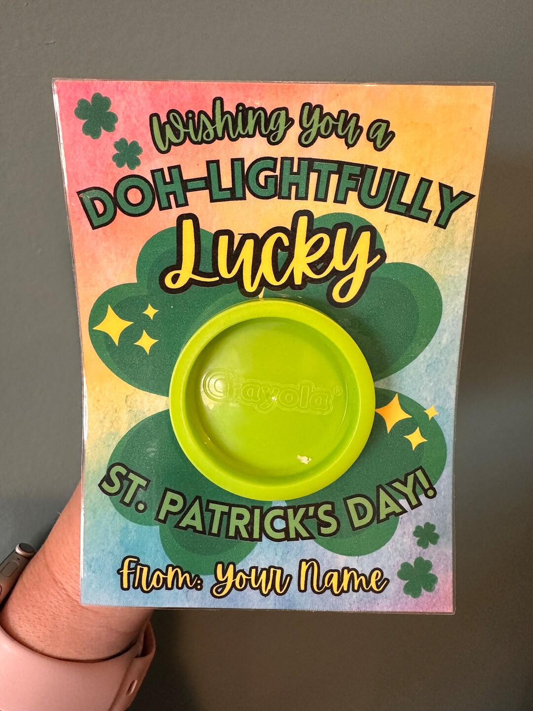 COMPLETED Play-doh St. Patricks Day Class Gift - Etsy