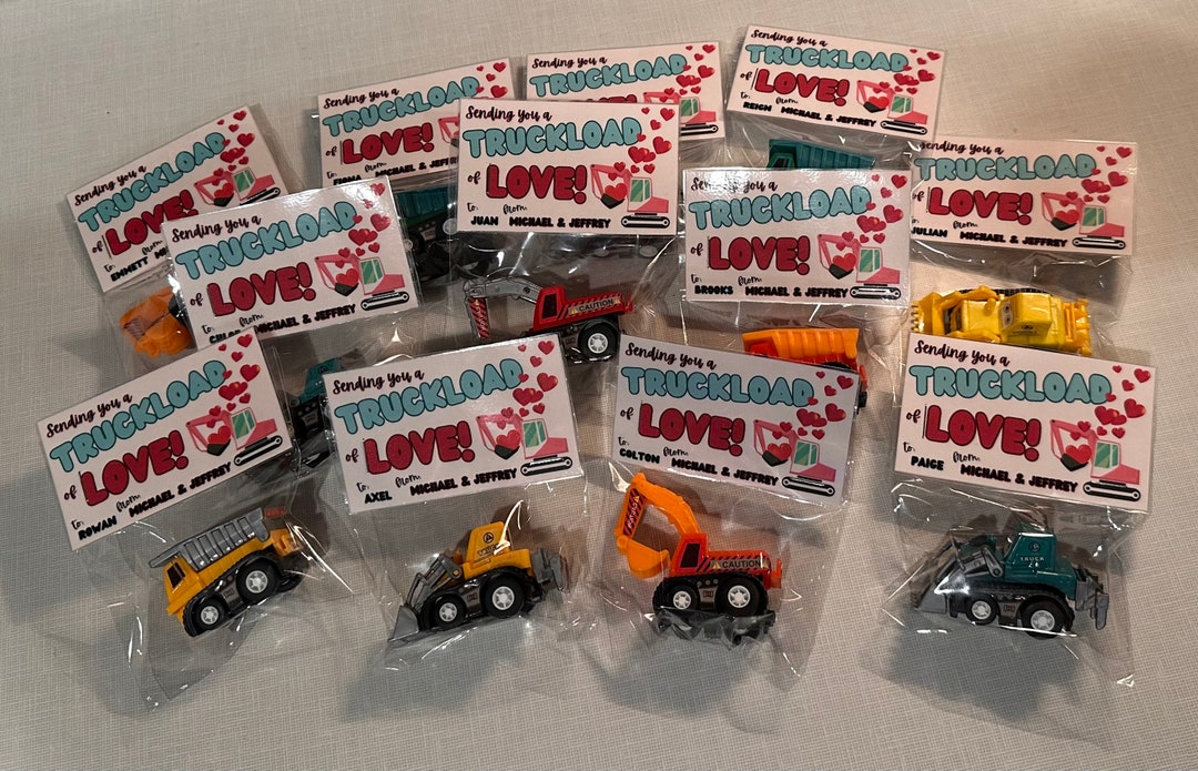 COMPLETED Truckload of Love Valentines With Toy Trucks - Etsy