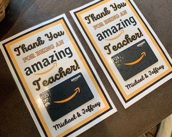 Teacher Appreciation Gift Card Holder. - Etsy