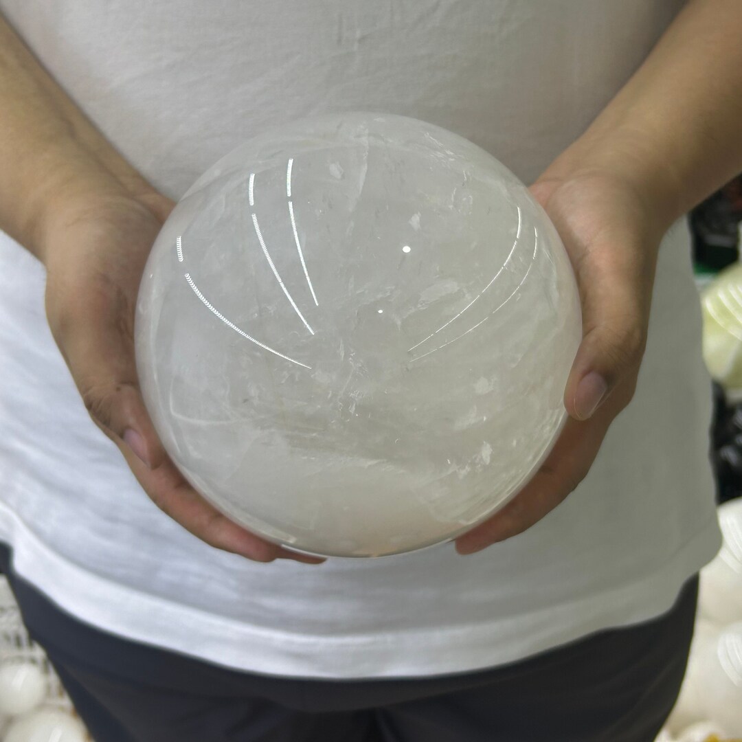 Large Clear Quartz Sphere,huge Sphere,clear Quartz Ball,clear Quartz ...