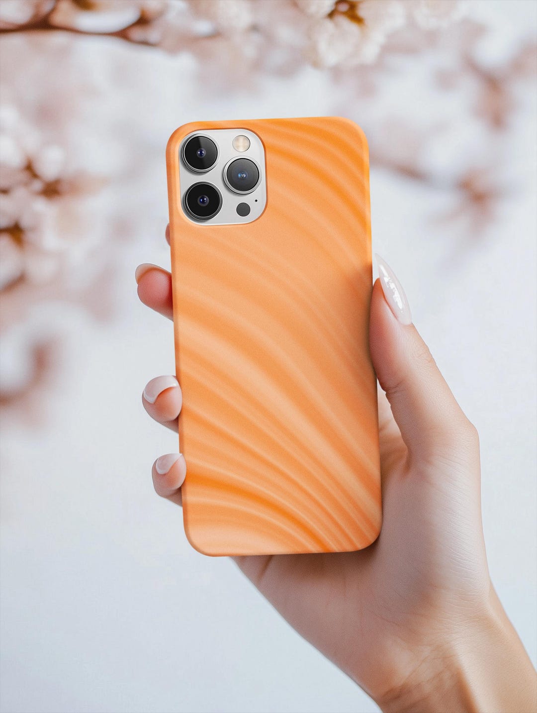Orange Creamsicle Tough Phone Case, Orange Swirl Durable iPhone Case ...
