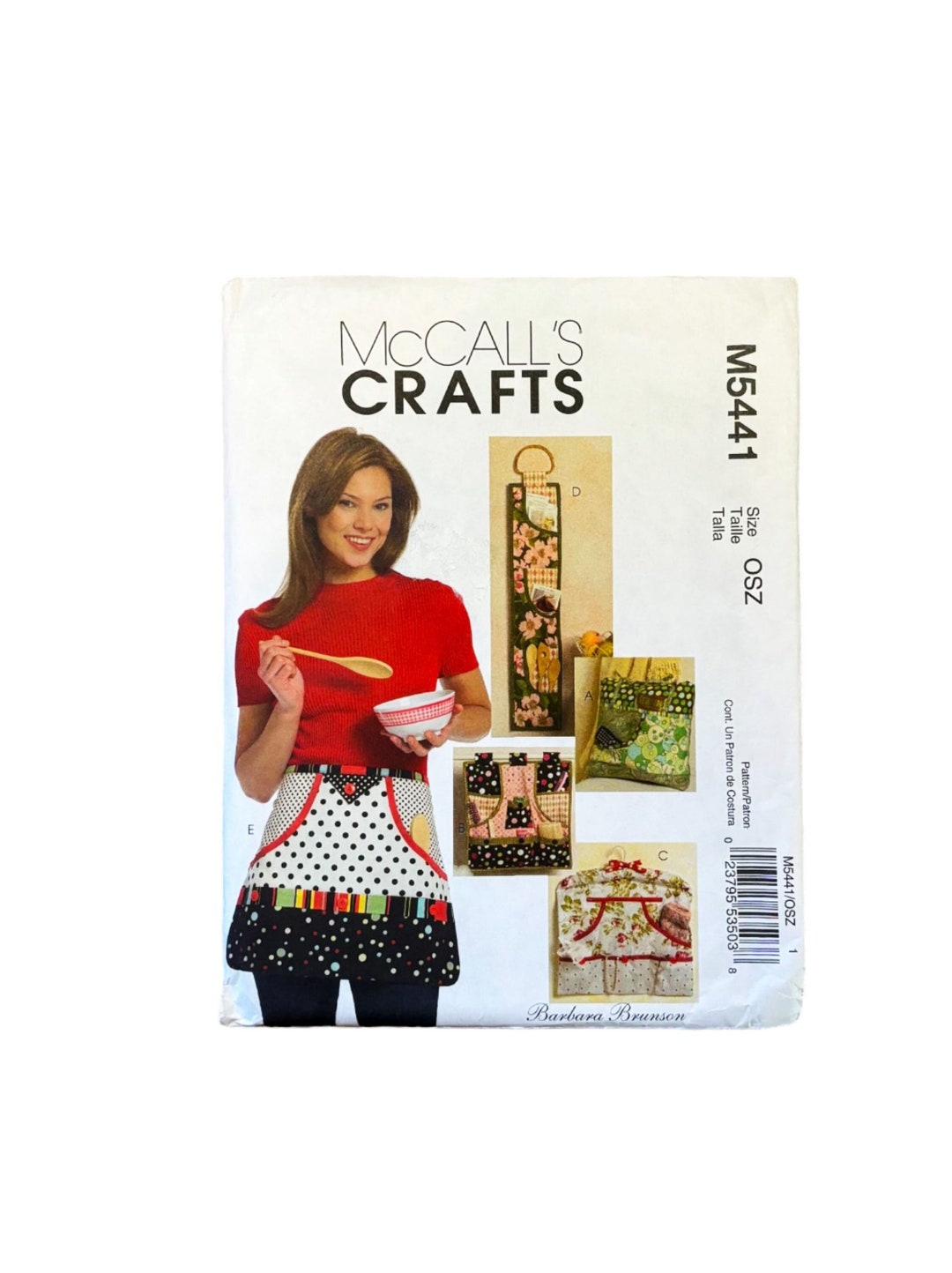 APRON & ORGANIZER ITEMS Sewing Pattern | Uncut Factory Folded | Mccall ...