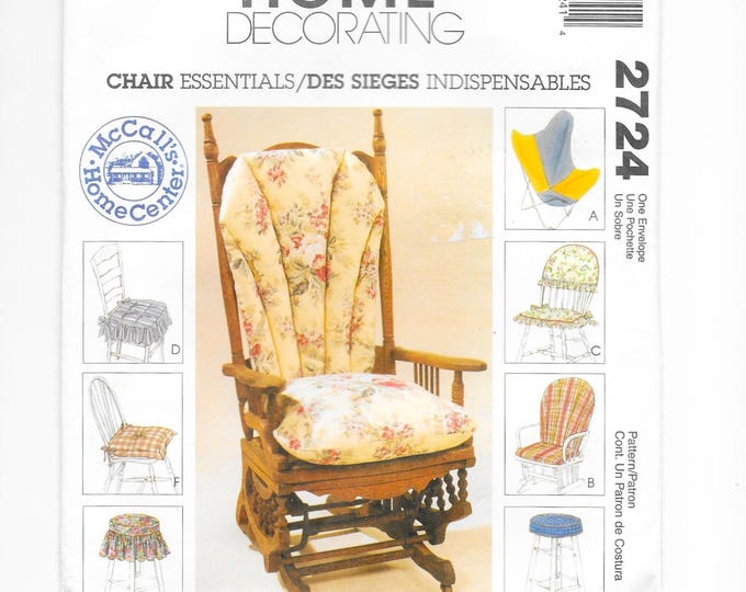 CHAIR ESSENTIALS Uncut Sewing Pattern | 8 Chair & Bar Stool Seat ...