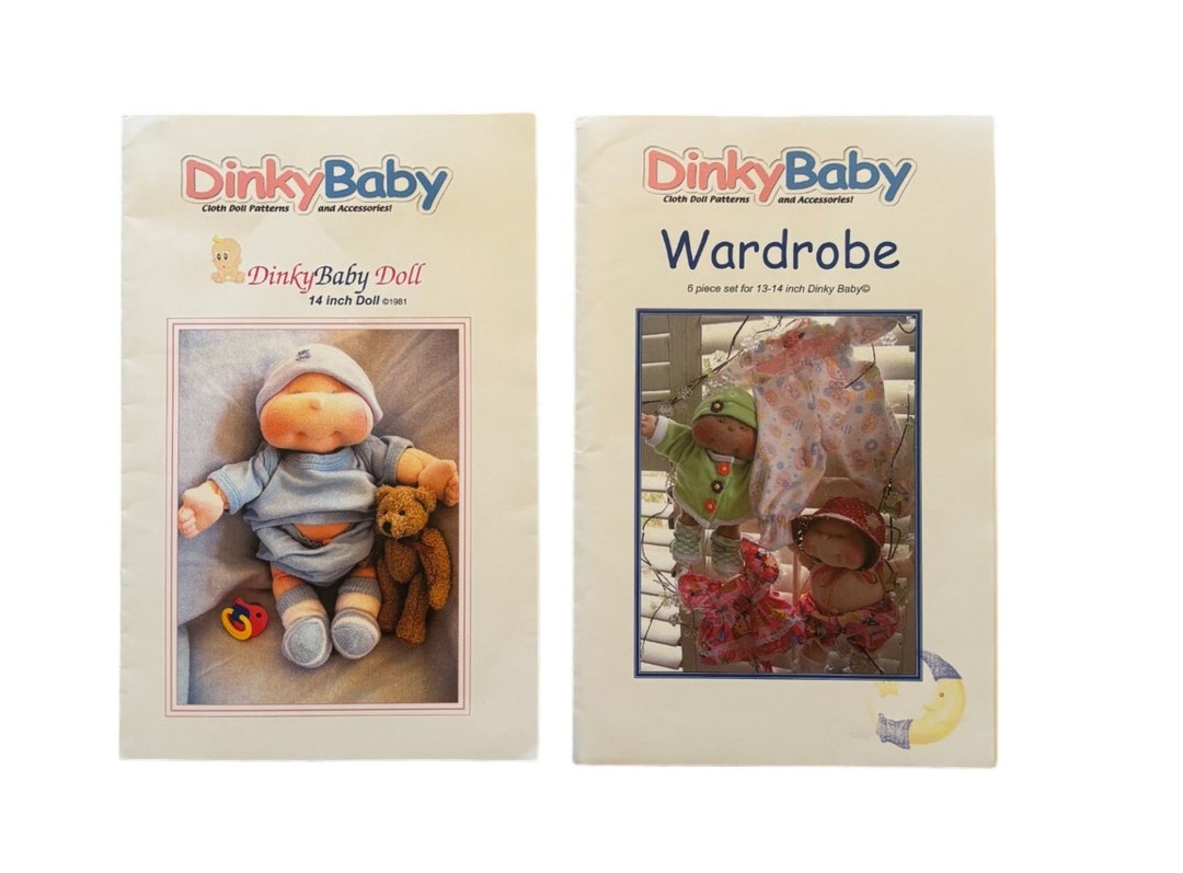 Choice of Uncut DINKY BABY Vintage 14" Stuffed Doll Pattern #003 Dated ...