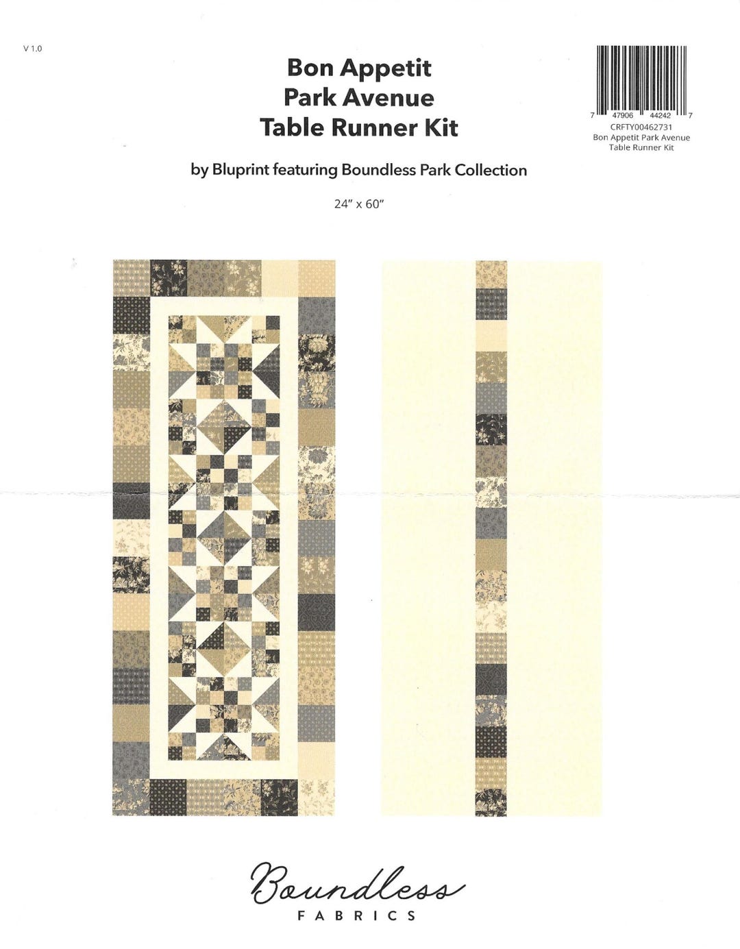 Bon Appetit Quilt Pattern ONLY - Not a Kit | 24 X 60" Table Runner, Bed ...