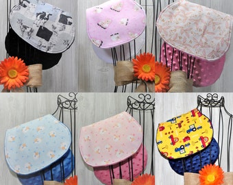 Large, 3 Layers, Extra Absorbent, Contoured, Baby Burp Cloth Flannel ...