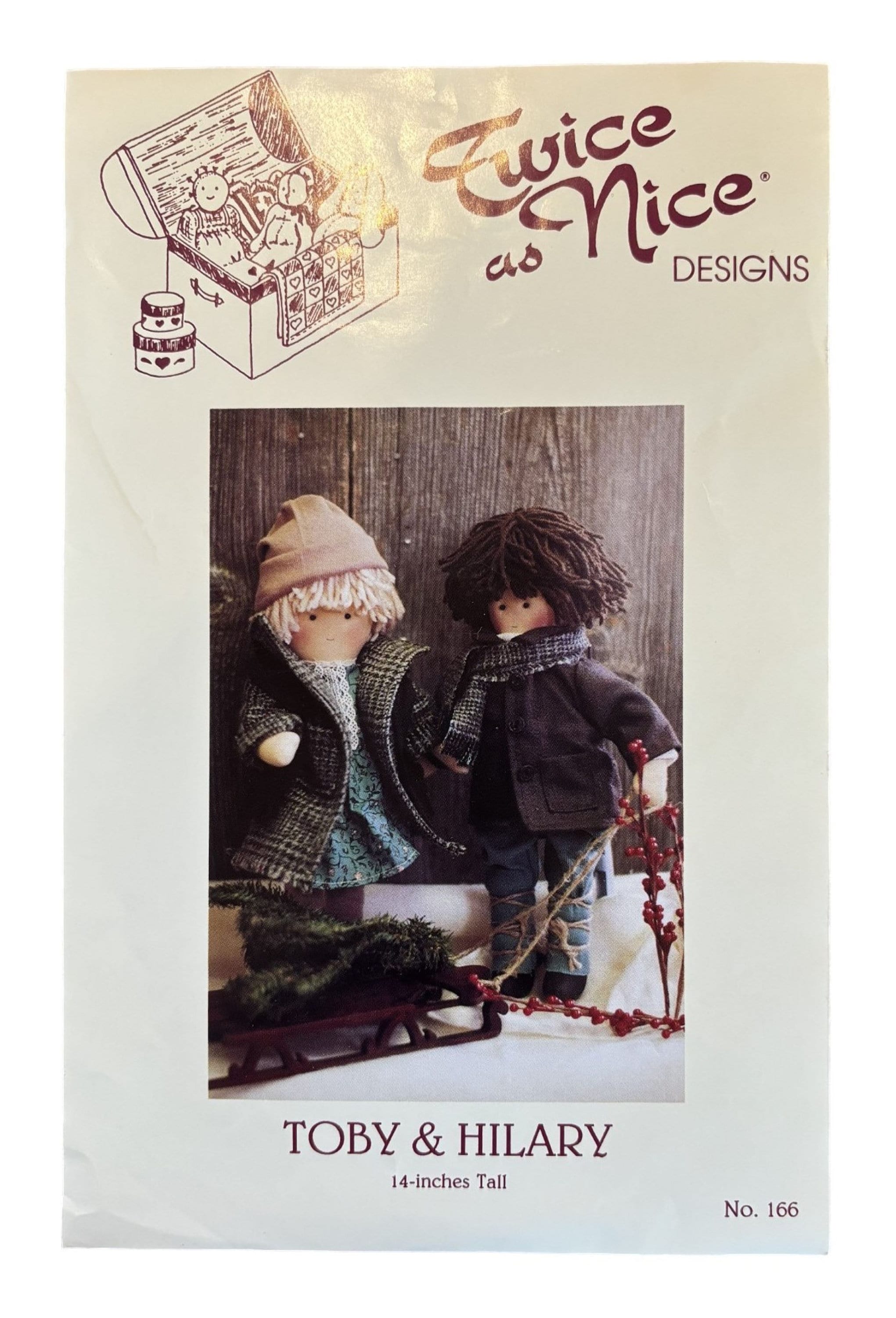 Choice of Stuffed Rag Doll Sewing Craft Pattern | 12" Buttons N' Bows ...