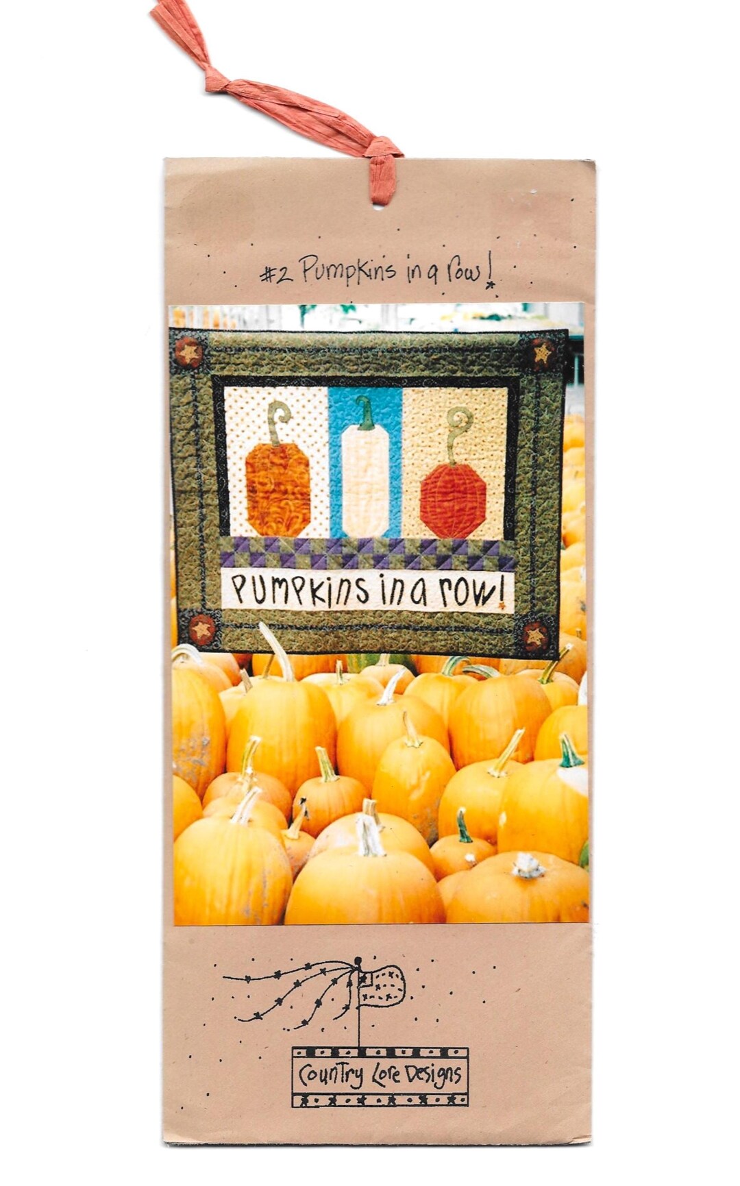 PUMPKINS in A ROW Quilt Pattern | Placemat Wall Door Hanger | Country ...