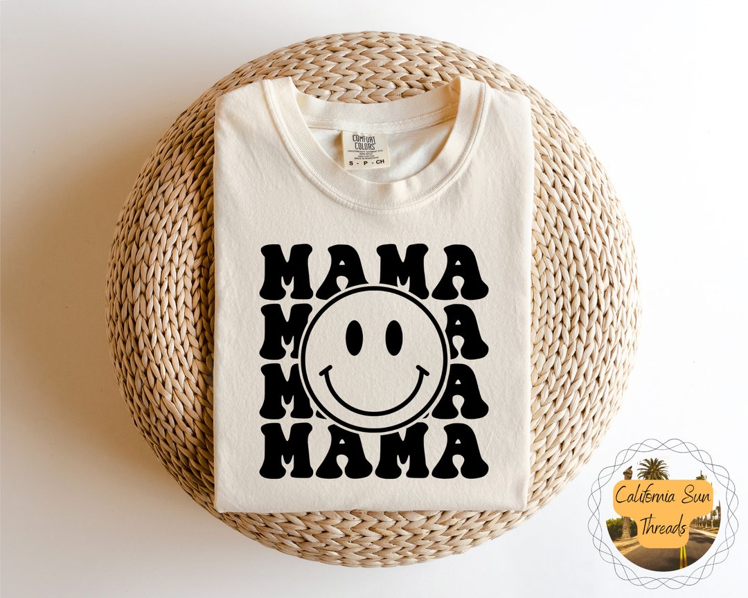 Mama Stacked Retro T-shirt, Vintage Unisex Garment-dyed T-shirt - Etsy