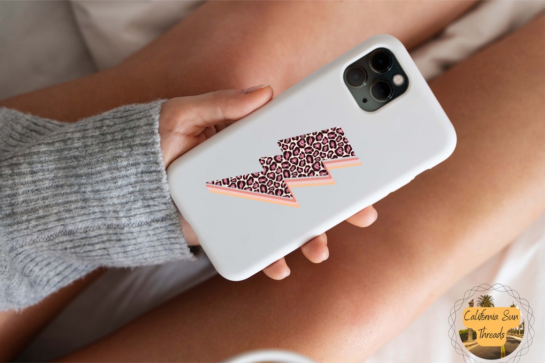 Leopard Lightning Bolt Slim Phone Cases, Case-mate - Etsy