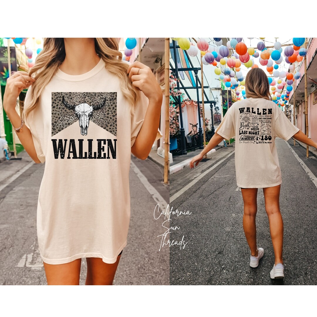 Wallen, Country Music, Country Concert T-shirt, Unisex Garment-dyed T ...