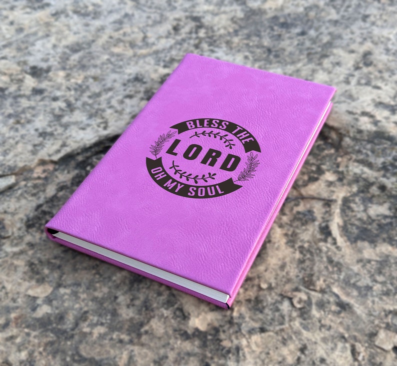 Bless the Lord Oh My Soul Leather Journal Christian Handmade - Etsy