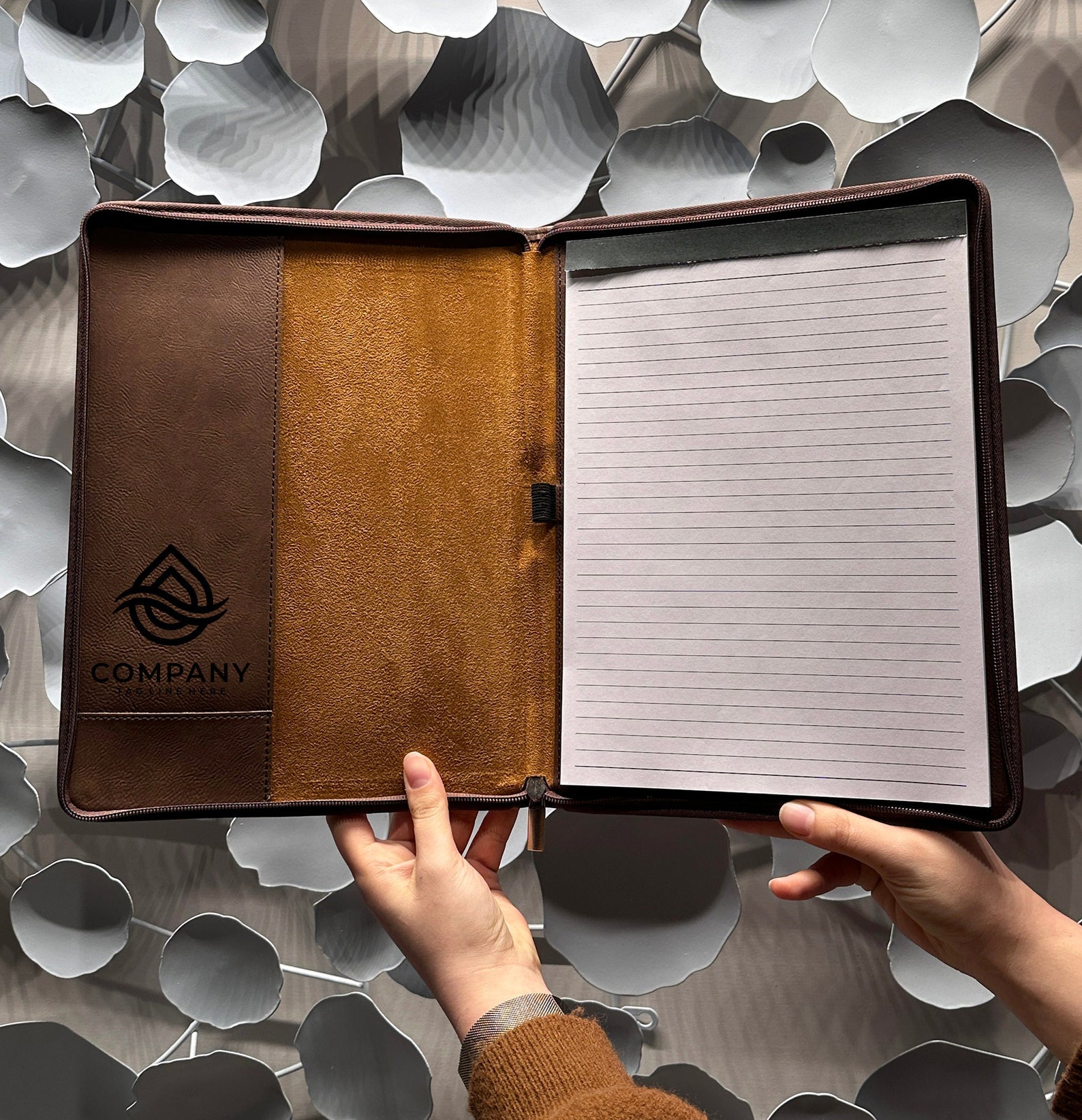 Personalized Company Portfolio, Custom Refillable Corporate Portfolio ...