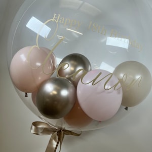 24 CLASSIC Personalised Bubble Balloon. - Etsy