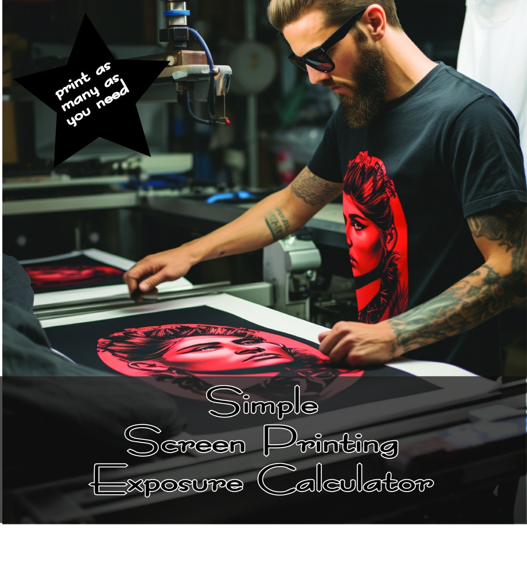 Screen Printing Exposure Calculator - Etsy