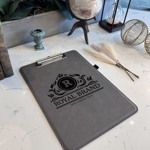 Custom Company Logo Clipboard, Personalized Engraved Company Clipboard ...