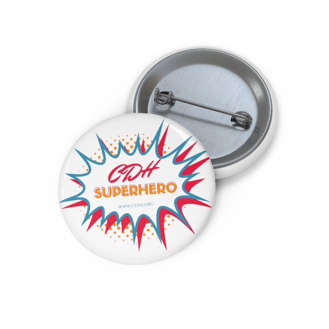 BAM CDH Superhero Pin Buttons - Etsy