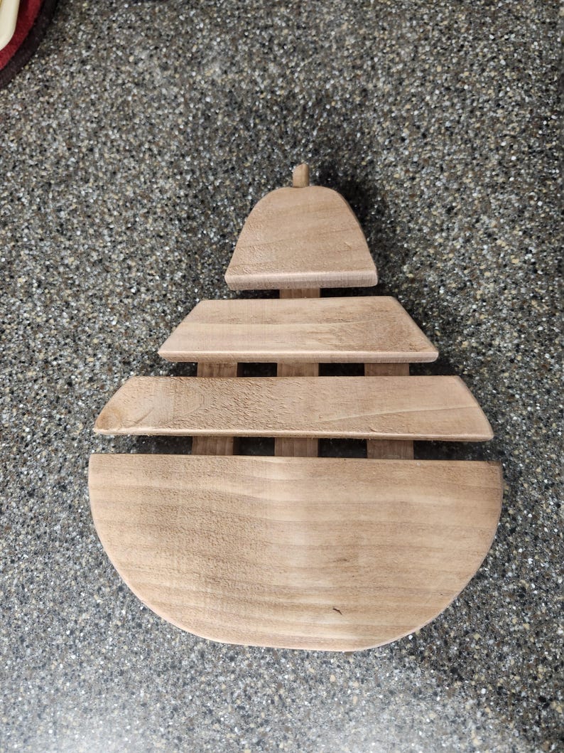 Handmade Cedar & Pine Trivets | Pear and Bell Pepper - Etsy