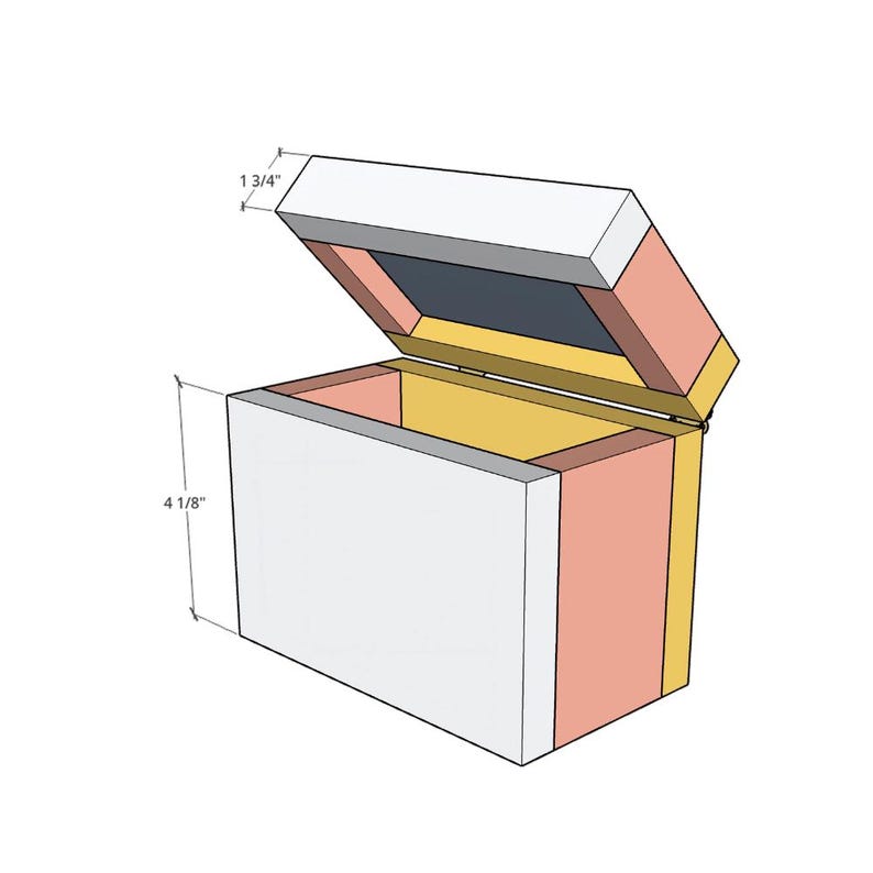 DIY Farmhouse Keepsake Box Plan – Beginner Woodworking Project Plan - Etsy