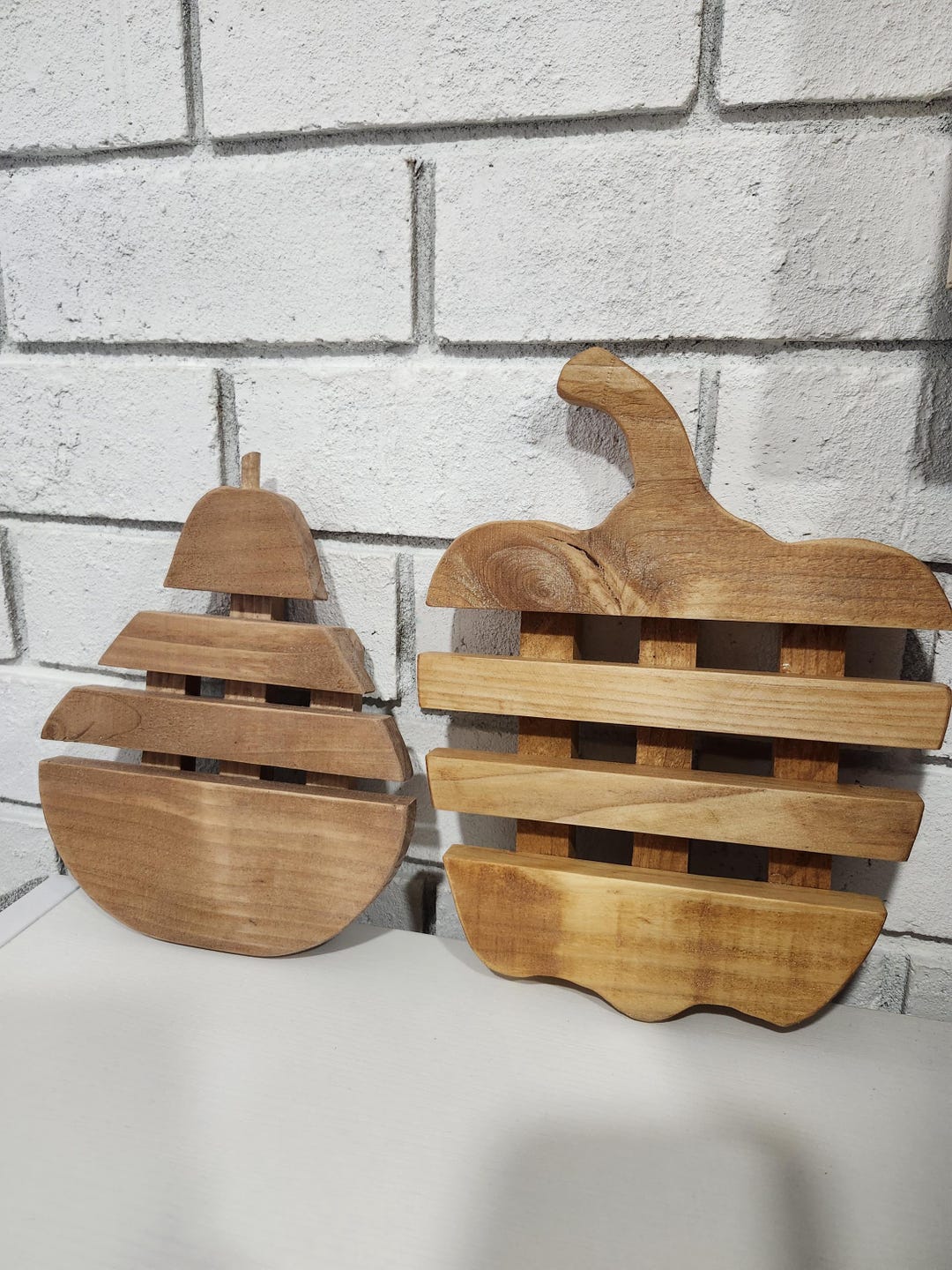 Handmade Cedar & Pine Trivets | Pear and Bell Pepper - Etsy