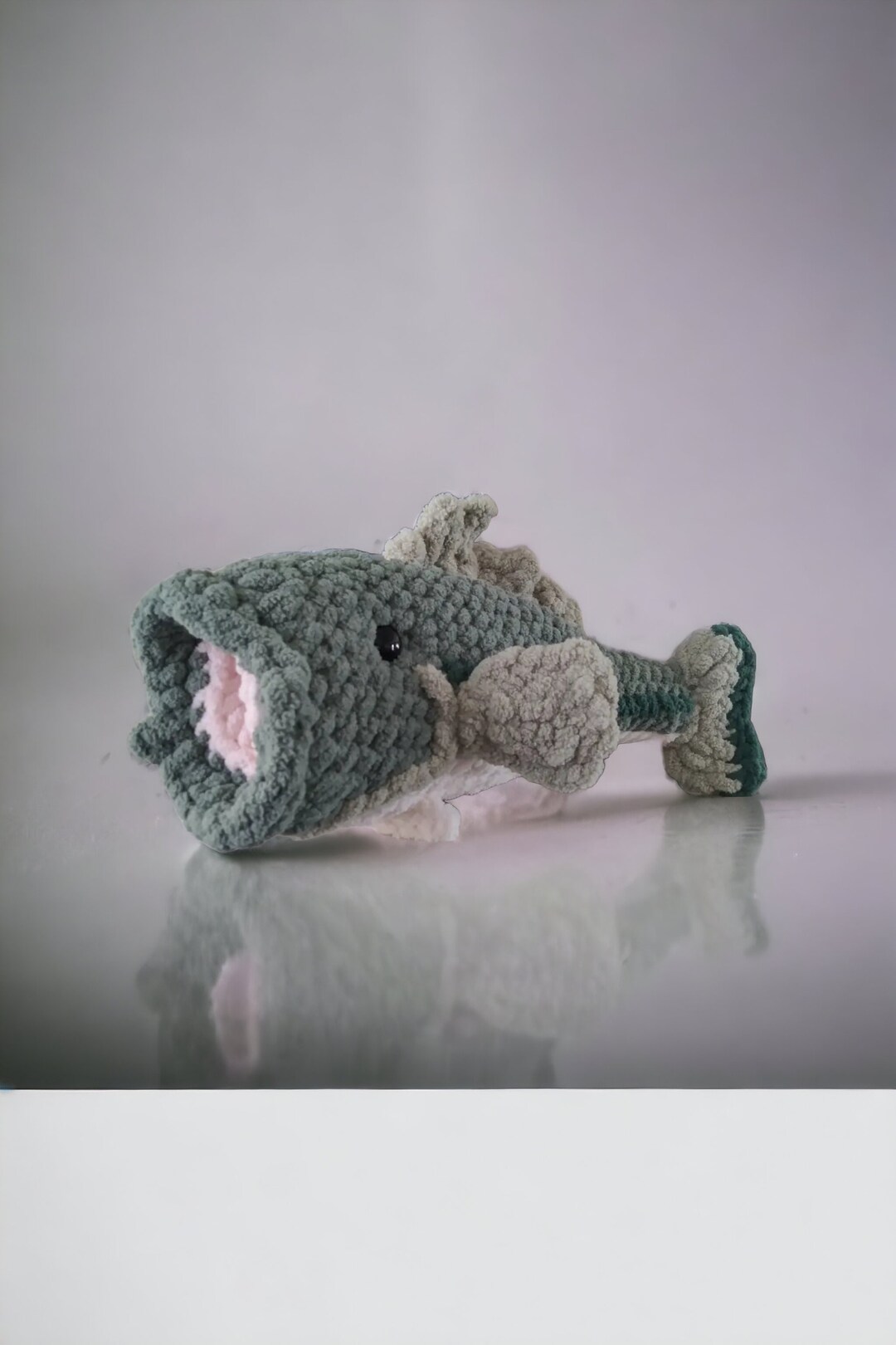 Large Mouth Bass Crochet Plushie - Etsy