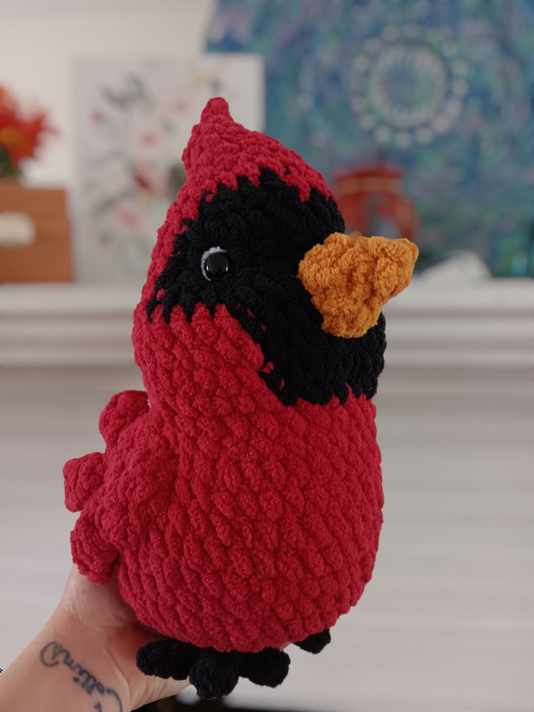 Cardinal Large Crochet Plushie - Etsy
