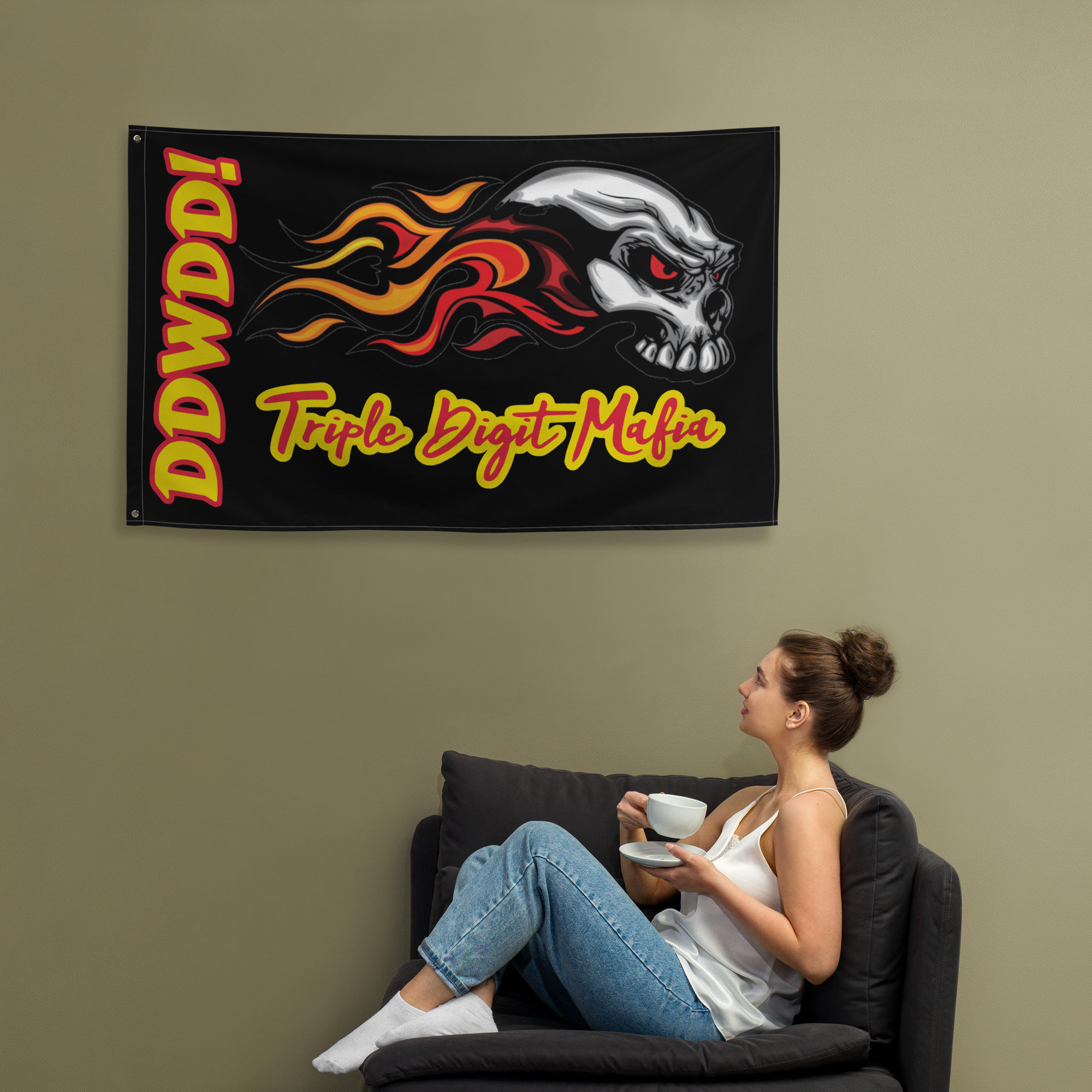 DDWDD Triple Digit Mafia Flag - Etsy