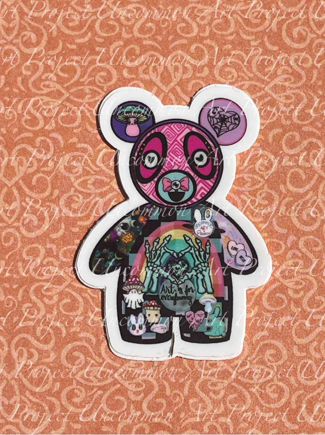 Pastel Goth penelope Poe Panda Bearvark Vinyl Sticker Cute Stickers for ...