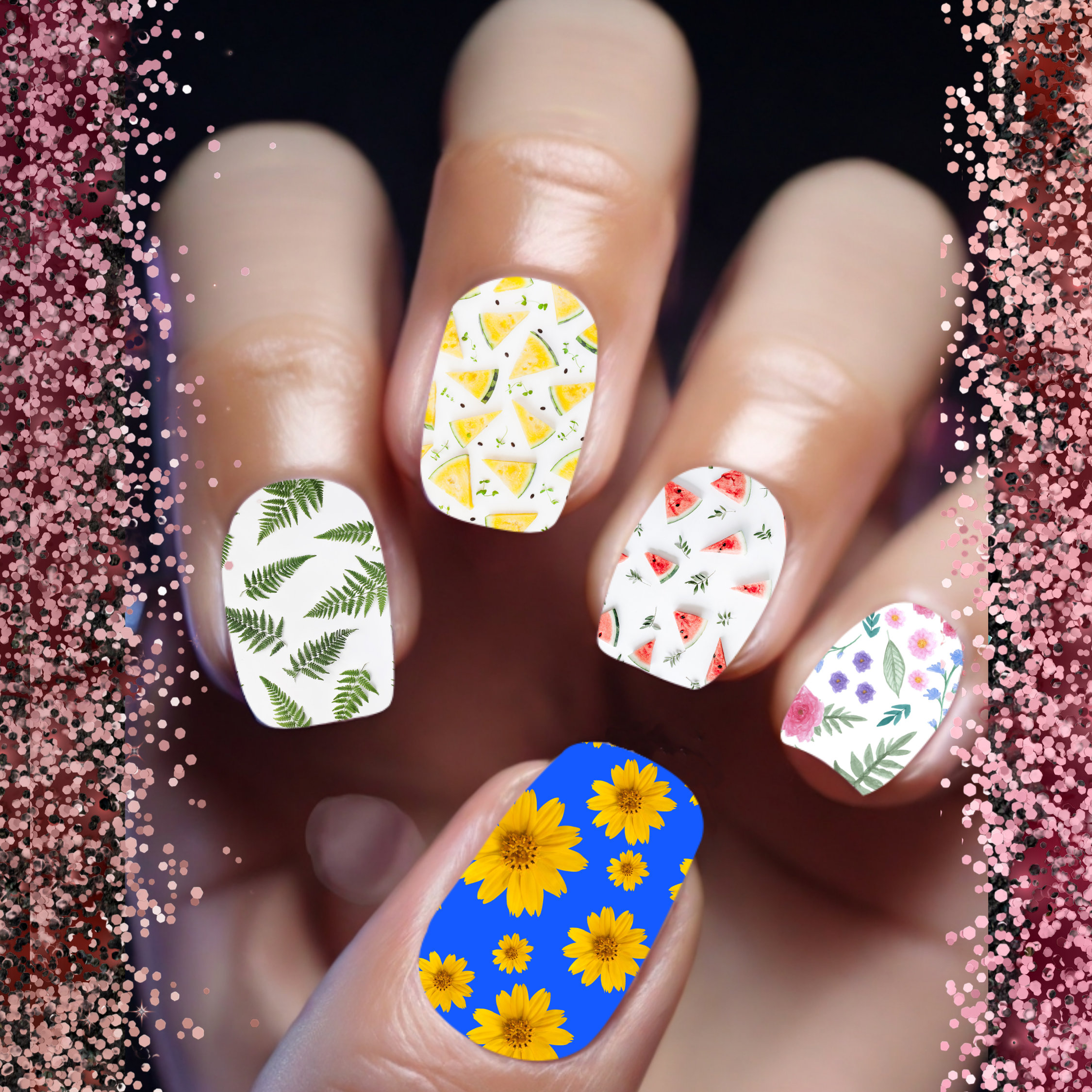 Nail Polish Template, Finger Nailart Mockup, Simple Mockup, Hand Mockup ...