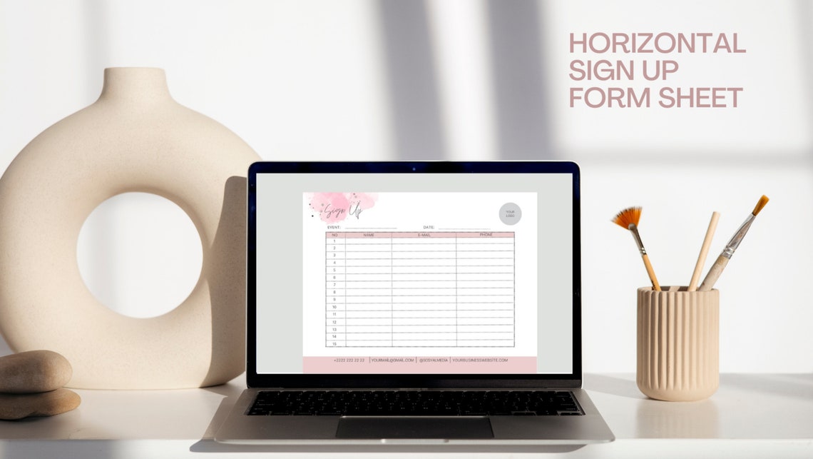 Editable Sign up Sheet Template, Printable Sign up Template, Event Sign ...