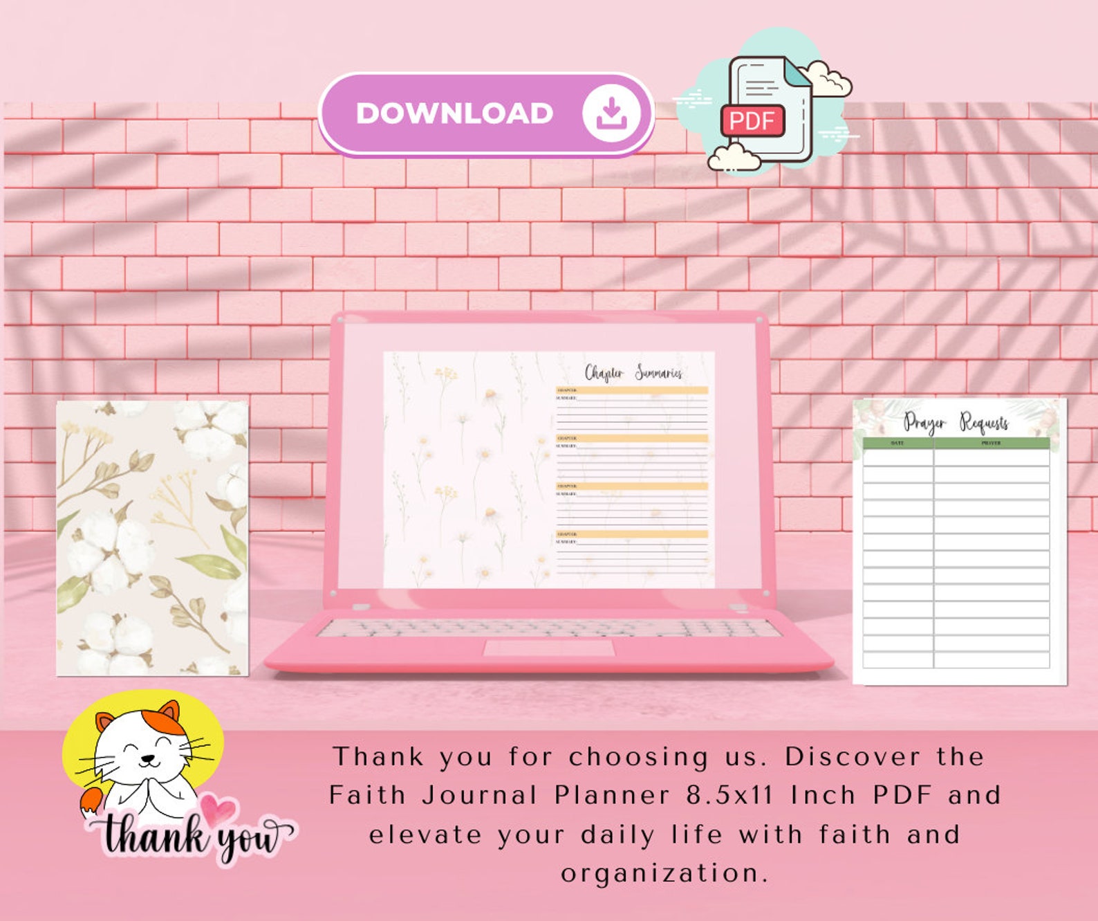 Faith Planner Bible Journal Printable, Digital Download, Instant ...