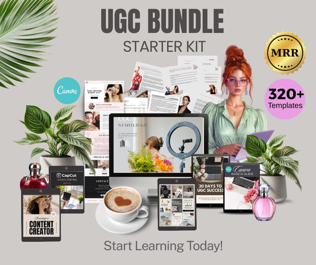 Ultimate UGC Bundle PLR MRR, , Ugc Starter Kit Creator, Private Label ...