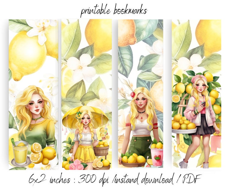 Lemon Clipart Bundle, Watercolor PNG, Lemonade Stand, Citrus Fruit ...