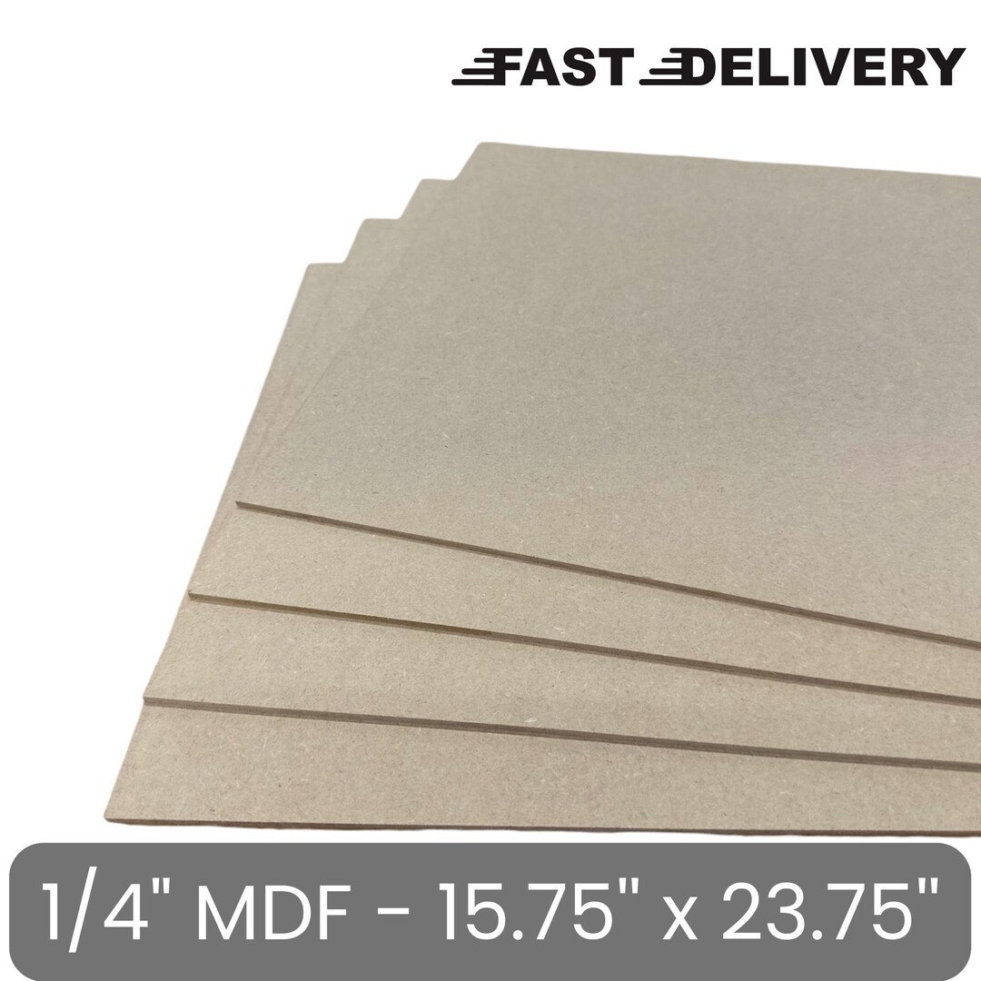 1/4" Mdf Plywood Sheets, 6mm 24x24 (15.75'' X 23.75'') Mdf Wood for Diy ...