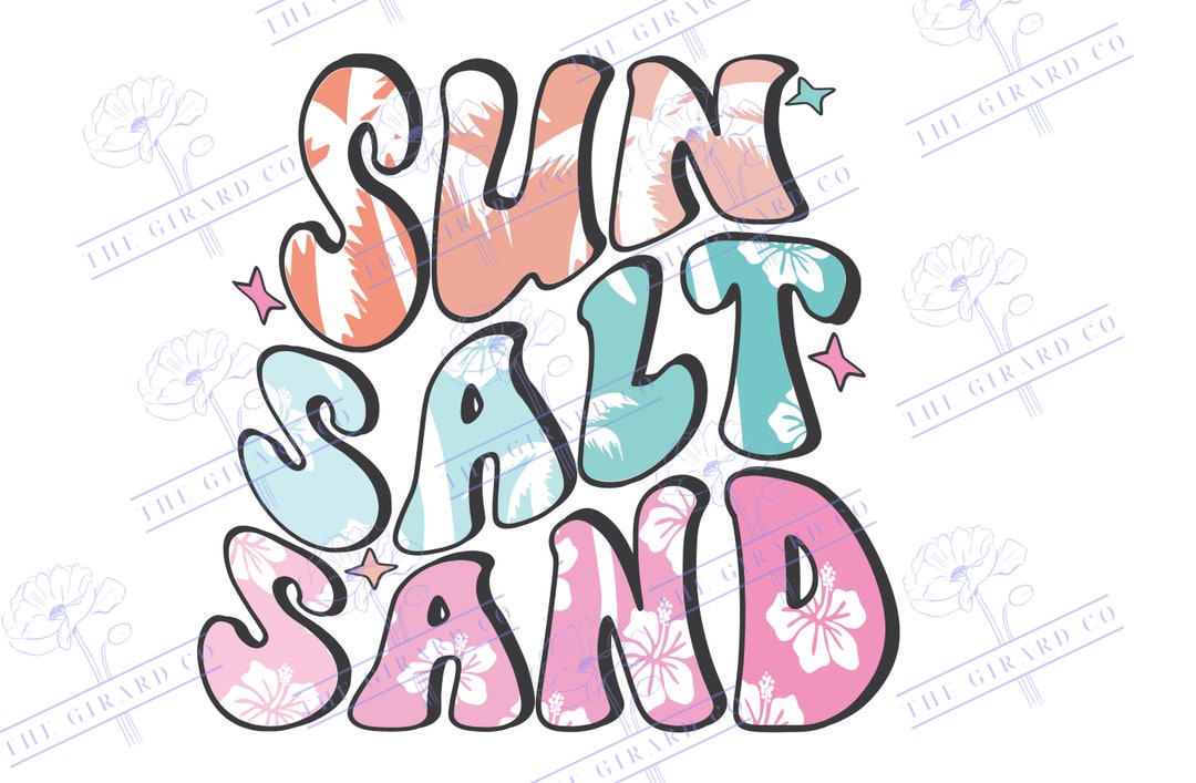Sun Salt Sand SVG PNG, Beach Please SVG, Summer Vibes Svg, Summer ...