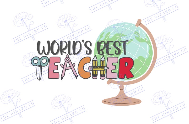 World's Best Teacher SVG Teacher Appreciation Svg - Etsy