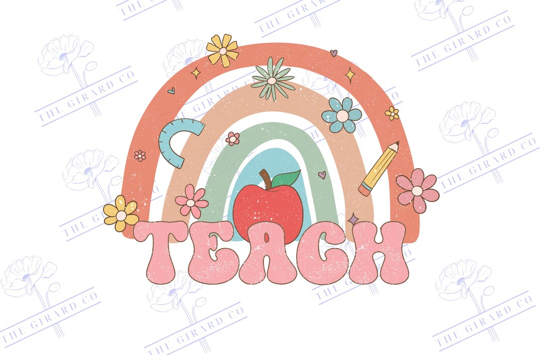 Teach Rainbow SVG, Teacher Appreciation Svg, Teacher Svg, Teacher ...