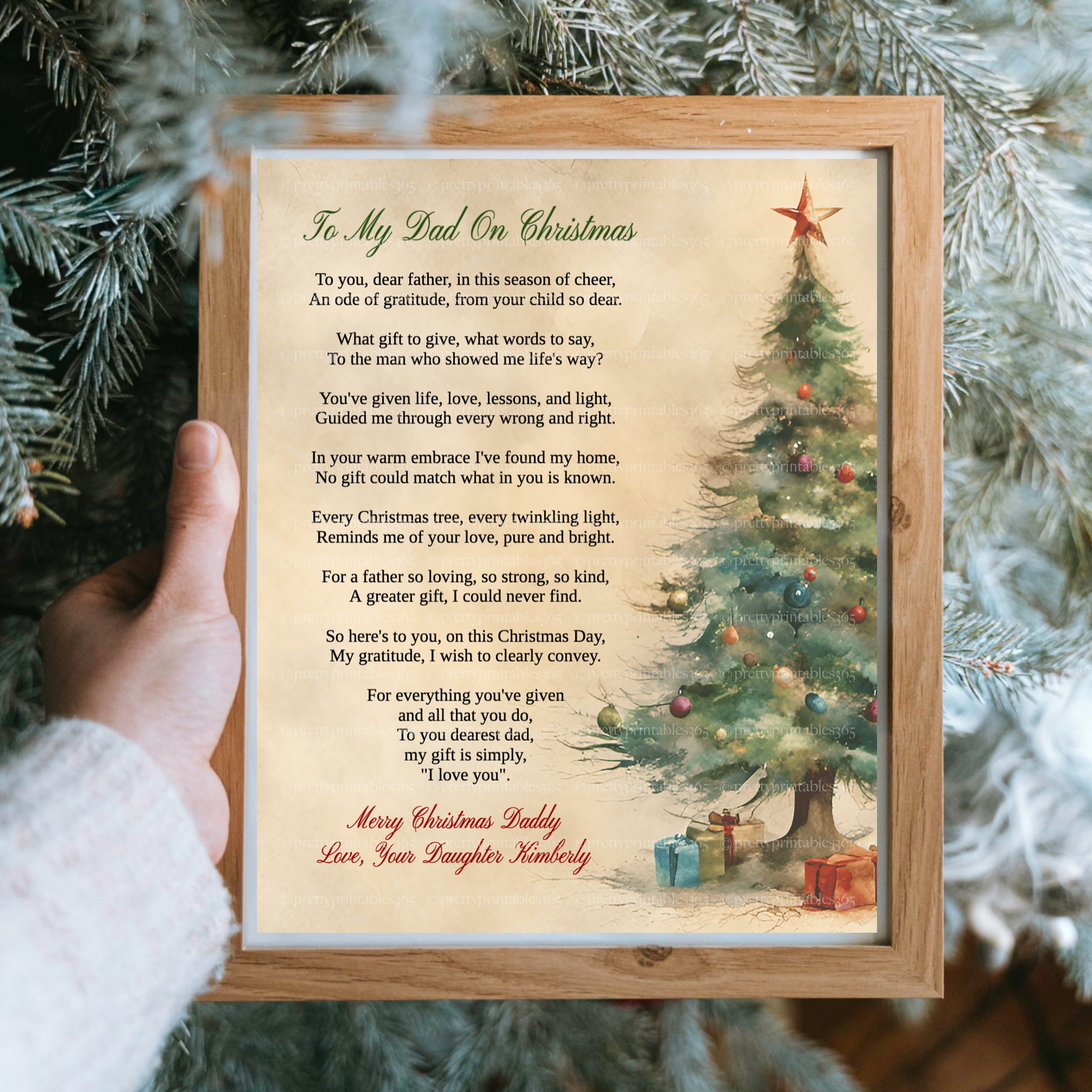 Dad Christmas Poem, Dad Christmas Gift From Daughter or Son ...