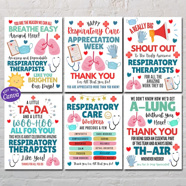 Respiratory Week Posters - Etsy