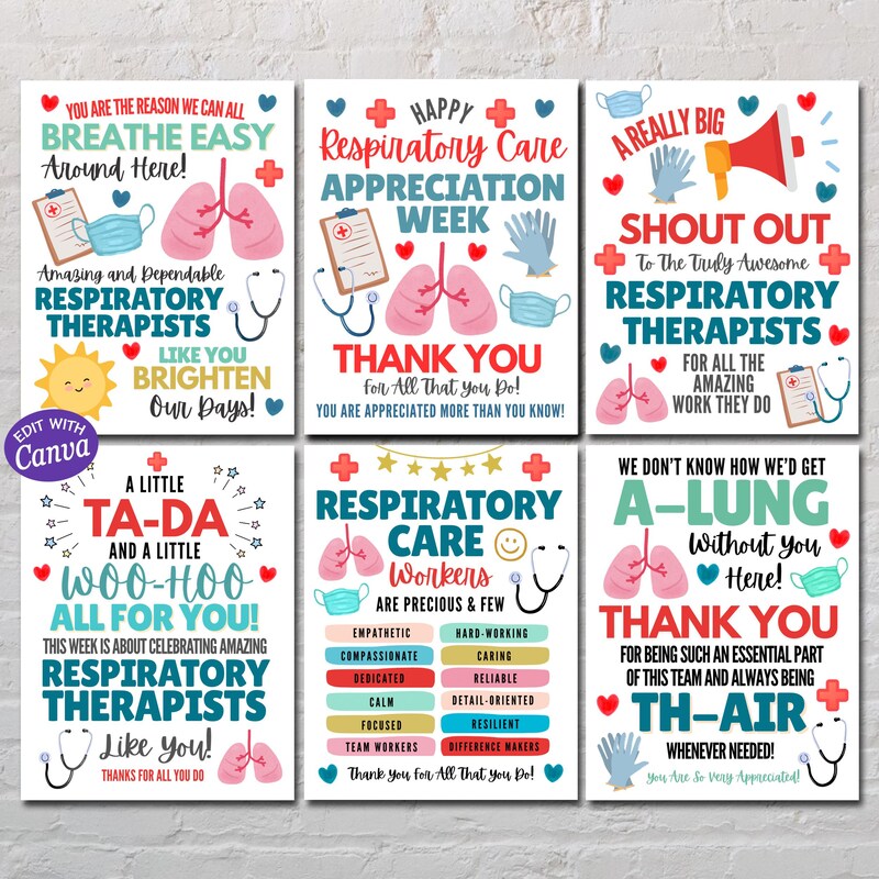 Respiratory Week Posters - Etsy