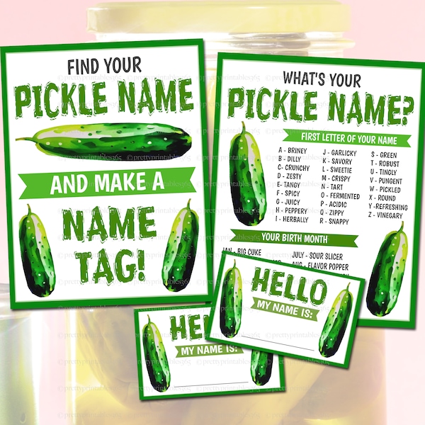 Pickle Party - Etsy