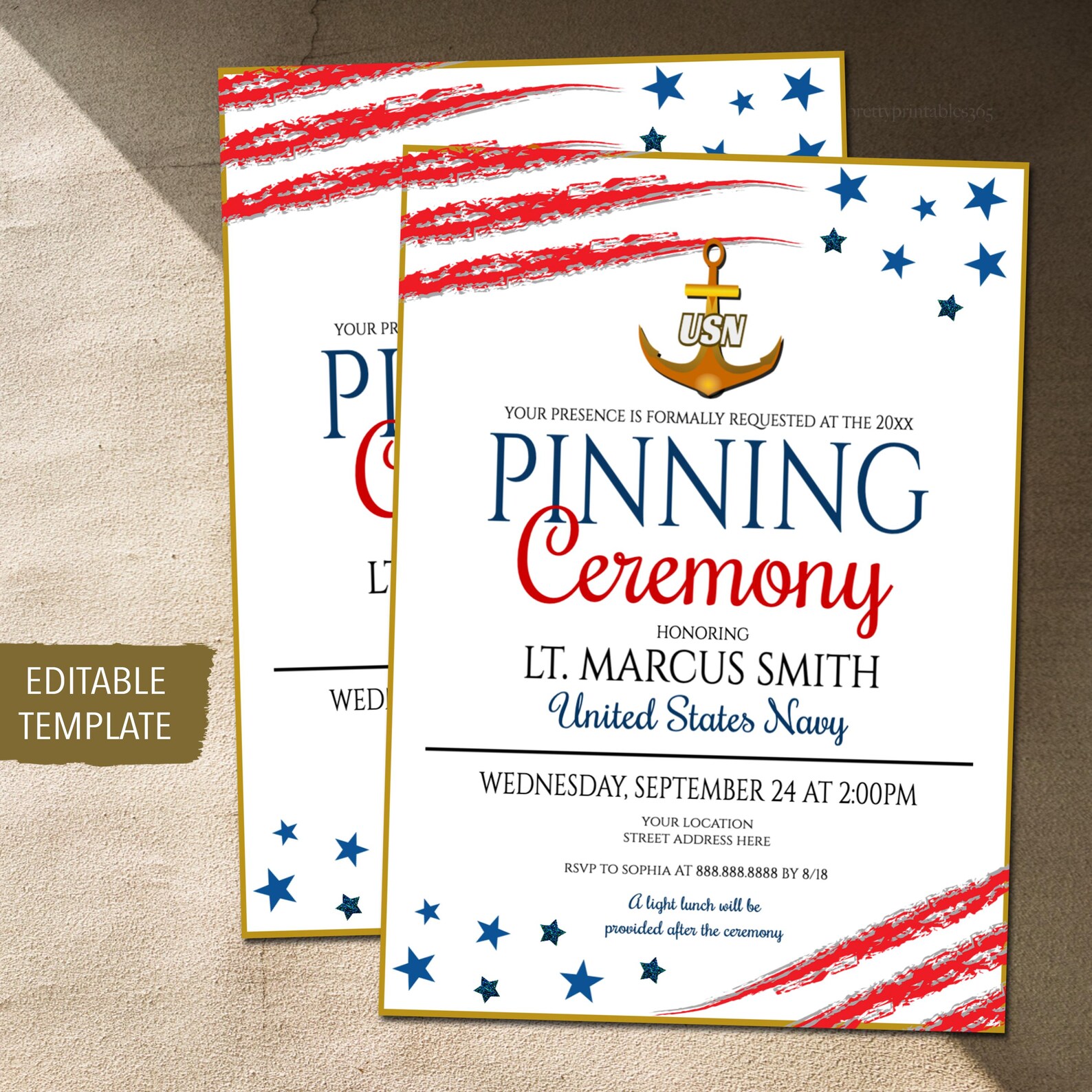 US Navy Pinning Ceremony Invite, United States CPO Navy Pinning Event ...