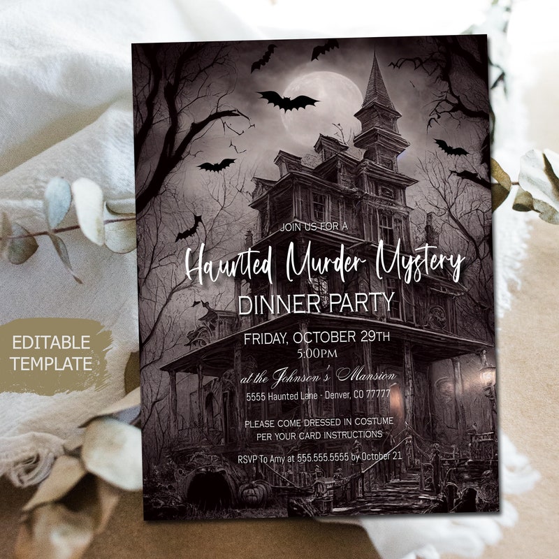 Clue Murder Mystery Invitation - Etsy