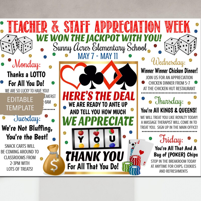 Teacher Appreciation Lottery - Etsy