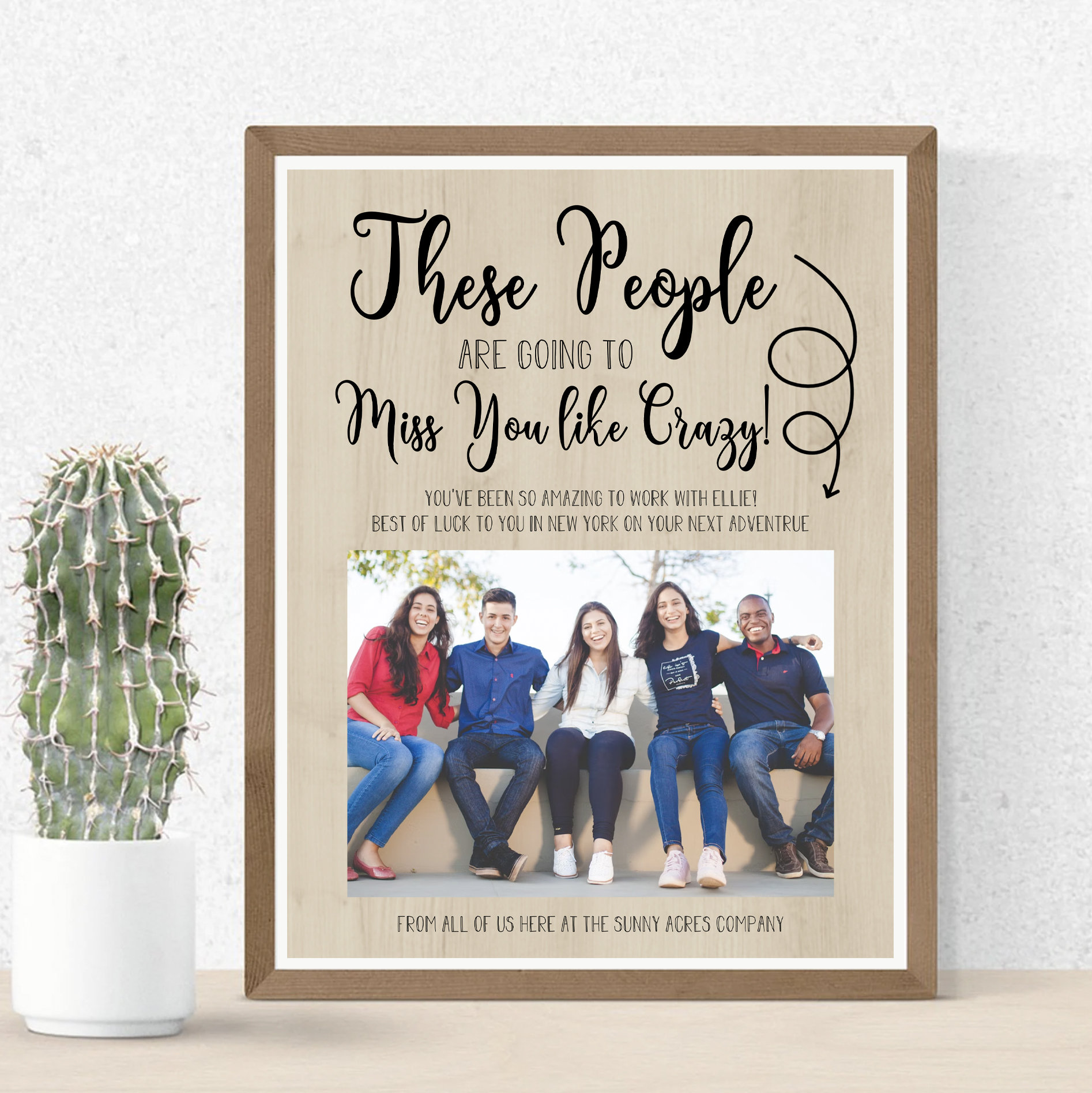 Printable Going Away Gift From Group, Coworker Leaving, These People ...