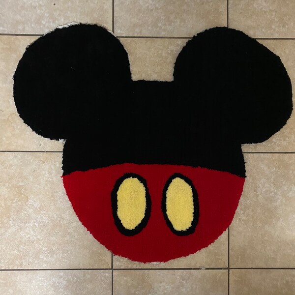 Mickey Mouse Rug - Etsy