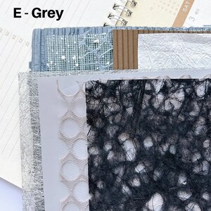 10 Pieces of Handmade Assorted Paper, Mesh, Crepe, Textured Paper, Junk ...