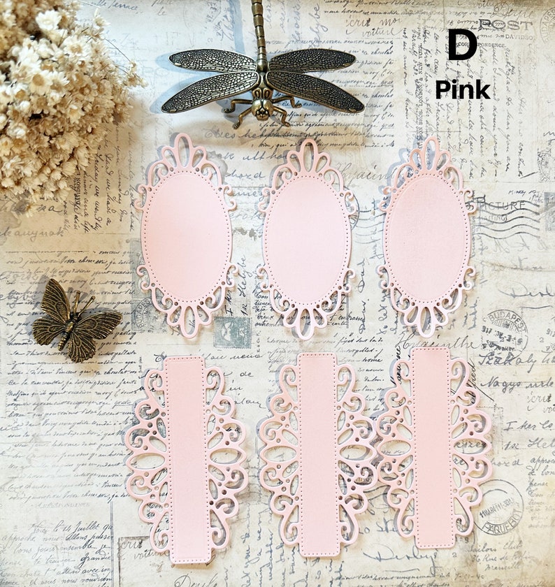 Scroll Die Cut Tags, Junk Journal, Bullet Journal, Scrapbooking, Paper ...