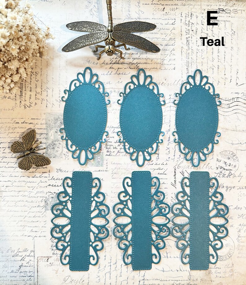 Scroll Die Cut Tags, Junk Journal, Bullet Journal, Scrapbooking, Paper ...