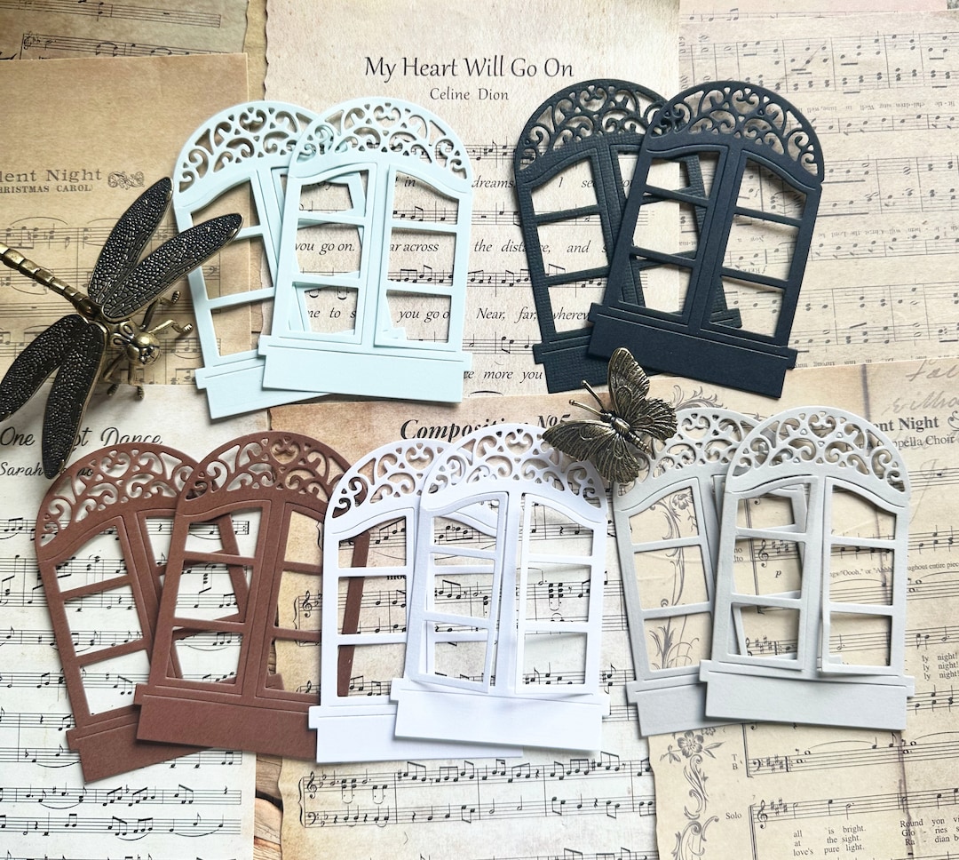 Window Die Cuts, Junk Journaling, Scrapbooking, Card Making, Paper ...